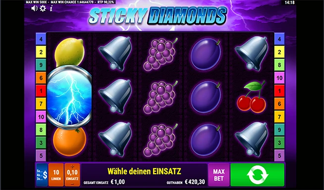 Spiele Sticky Diamonds online um echtes Geld | Tipico Games